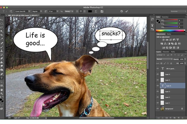How Do I Draw A Speech Bubble In Photoshop with Pictures EHow