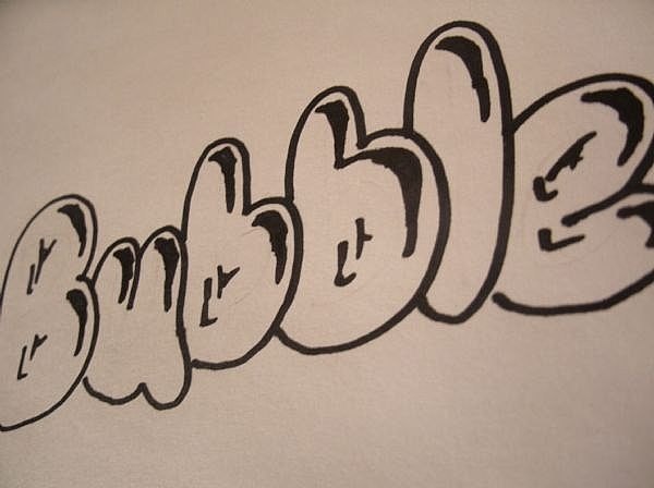 How To Draw Cartoon Bubble Letters Step By Step EHow