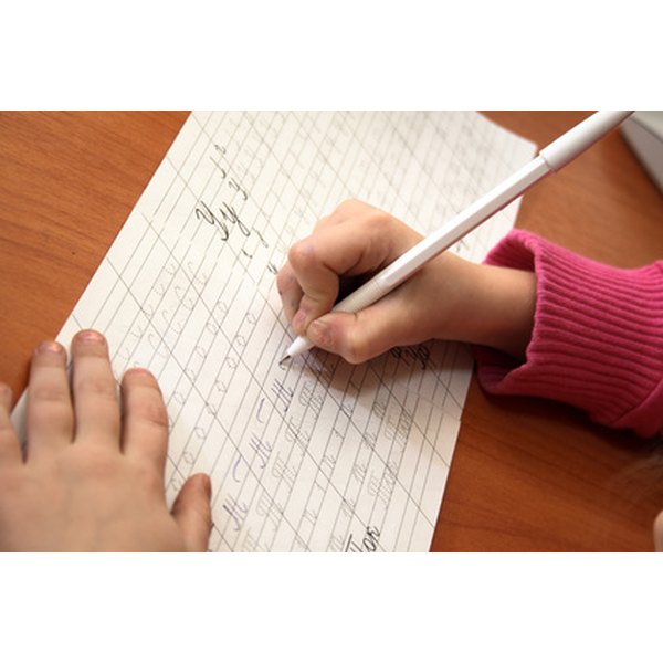 How To Teach Cursive Writing To Beginners Synonym