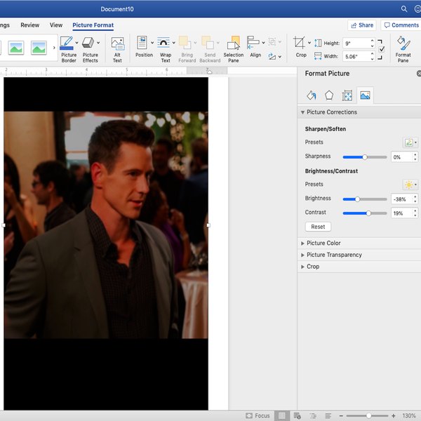 How To Make An Image Darker In Microsoft Word It Still Works