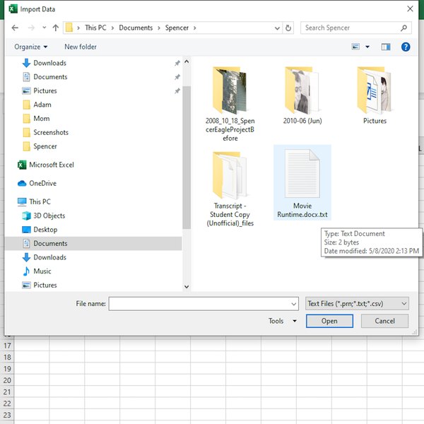 How To Import A Word Doc Into An Excel Spreadsheet It Still Works