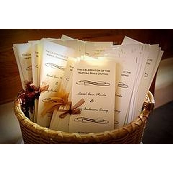 How To Word A Wedding Bulletin Our Everyday Life