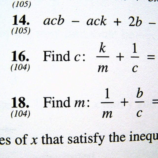 How To Learn Pre Algebra Step by Step Sciencing
