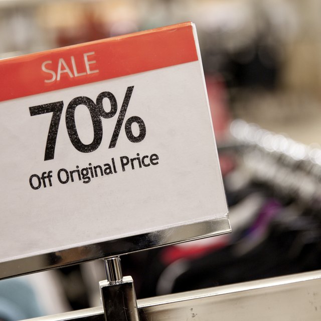How To Calculate Percent Off Sciencing