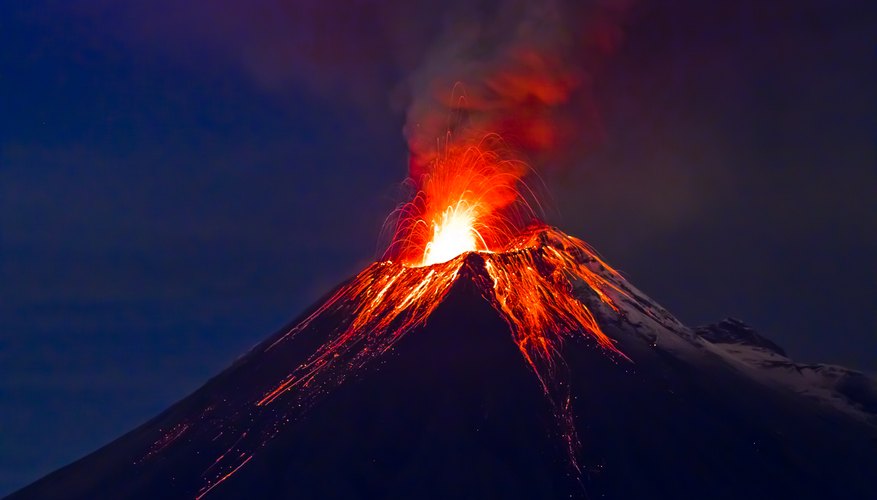 Main Parts Of A Volcano Sciencing