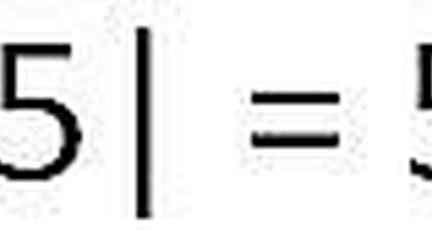 How To Find The Absolute Value Of A Number In Math Sciencing