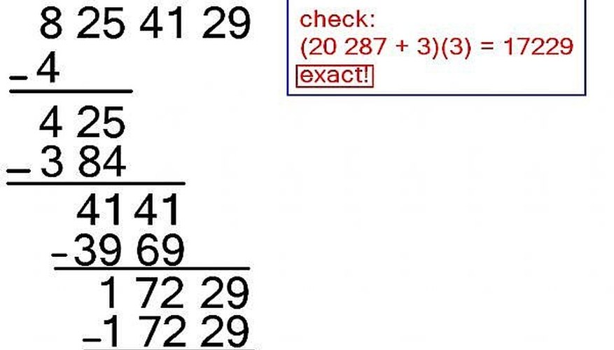 How To Calculate Square Root By Hand Sciencing