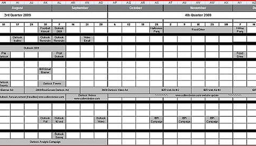 How To Create A Marketing Calendar Bizfluent