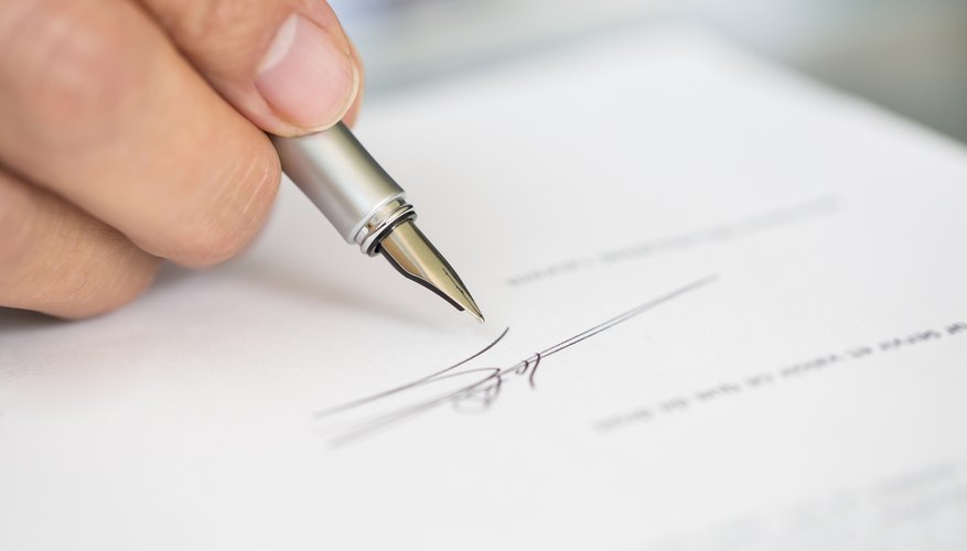 How To Sign A Letter On Someone Else s Behalf Bizfluent