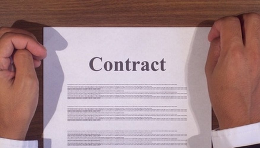 How To Draw Up A Contract Bizfluent
