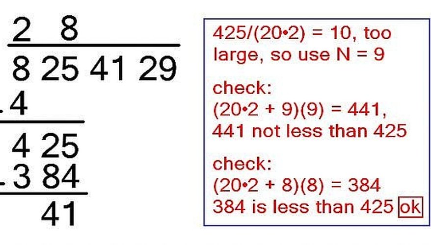 How To Calculate Square Root By Hand Sciencing