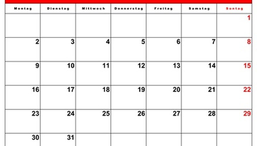 How To Make A Calendar Sheet Our Pastimes